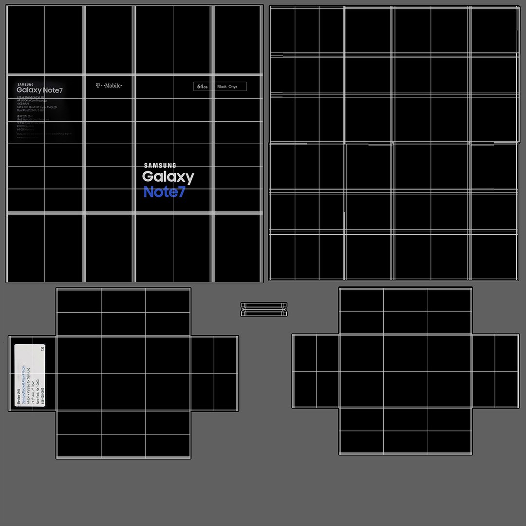 Samsung Galaxy Note 7 3d Model