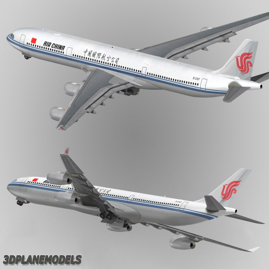 Airbus A340-300 3d Model