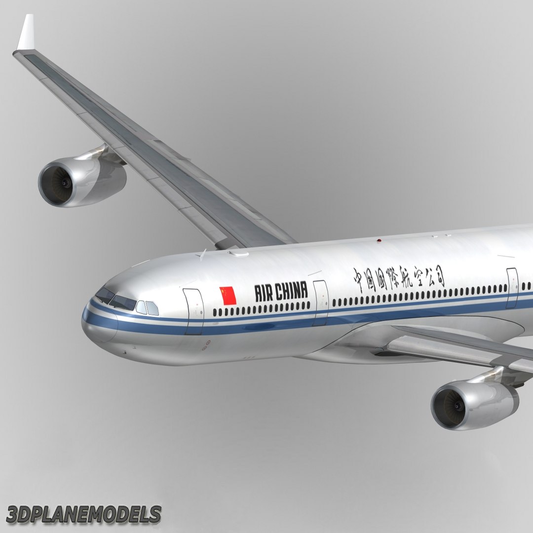 Airbus A340-300 3d Model
