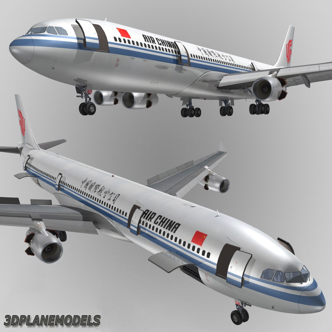Airbus A340-300 3d Model