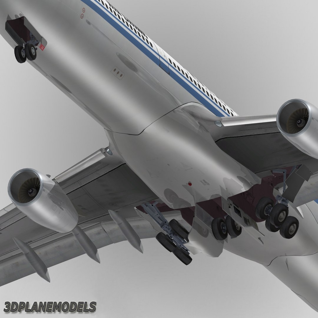 Airbus A340-300 3d Model