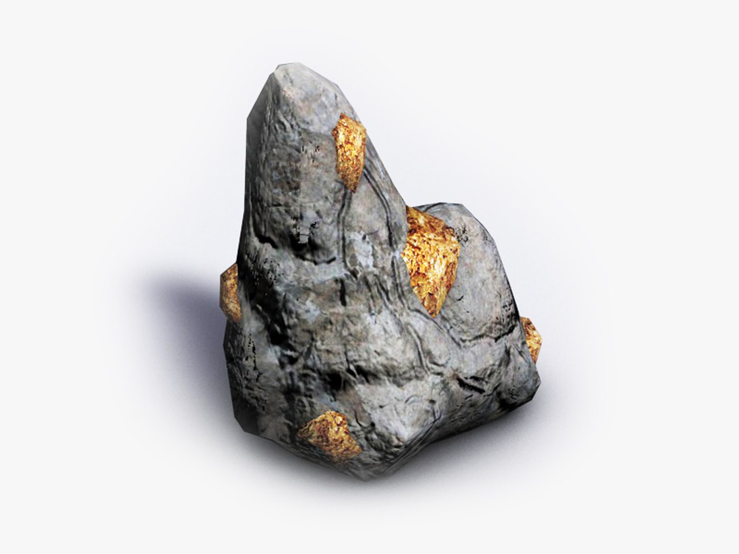 3d Model Veins Metal Ores