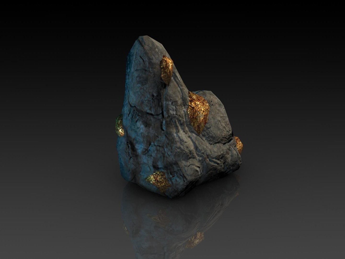 3d Model Veins Metal Ores