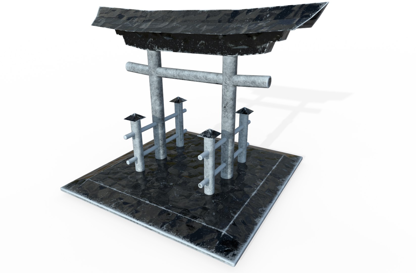 Japanese tori gate 3D model - TurboSquid 1399047