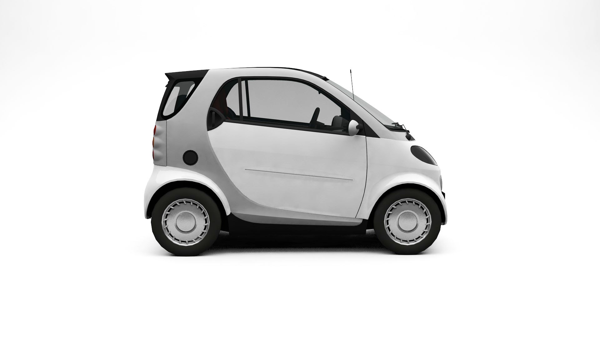 3D Smart Fortwo White Model - TurboSquid 2030129