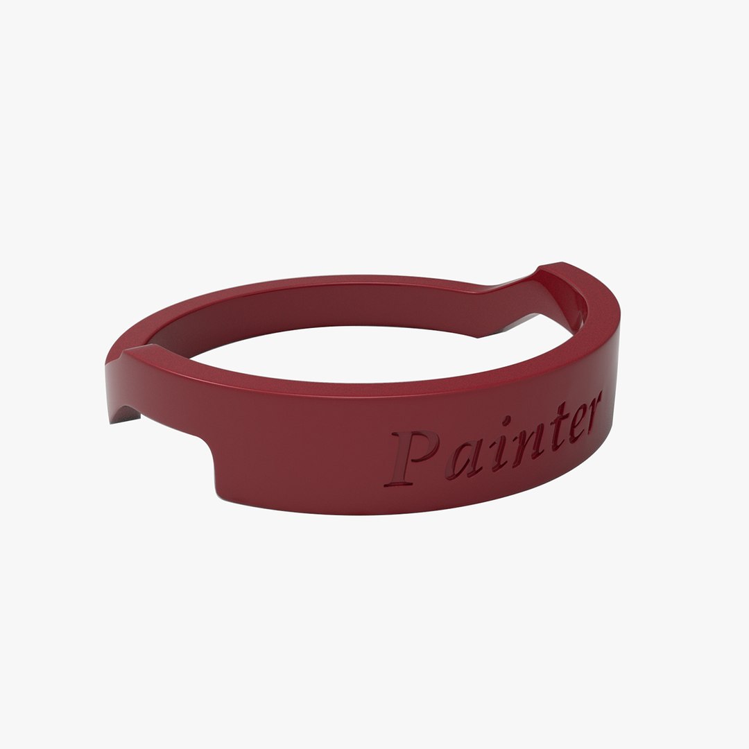 Painter Ring Female Red 3D model - TurboSquid 1911590