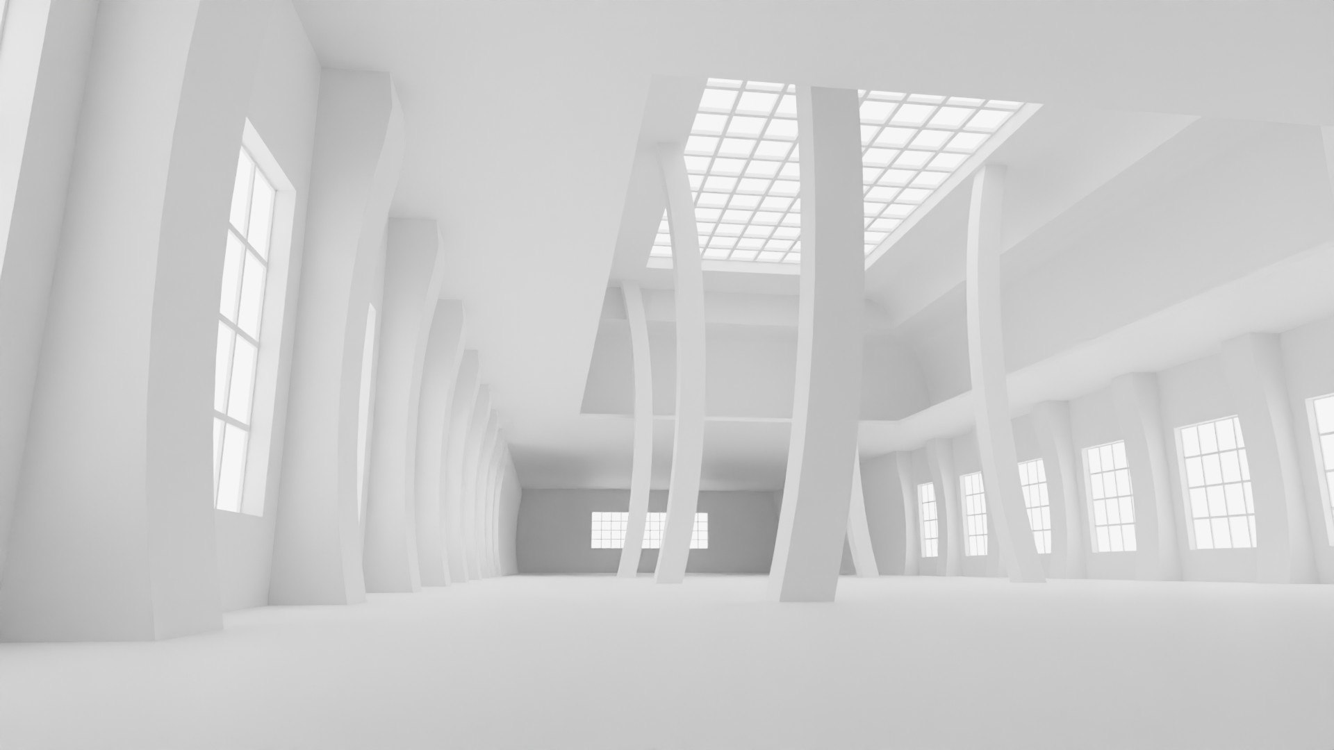 Concept Space Interior Empty Room 3 3D Model - TurboSquid 2102036