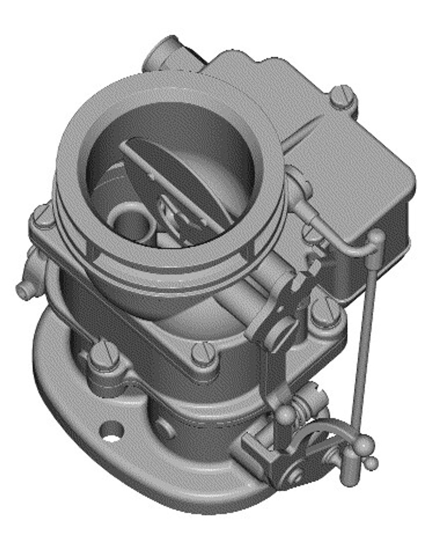 3d Stromberg 97 Carburetor Model