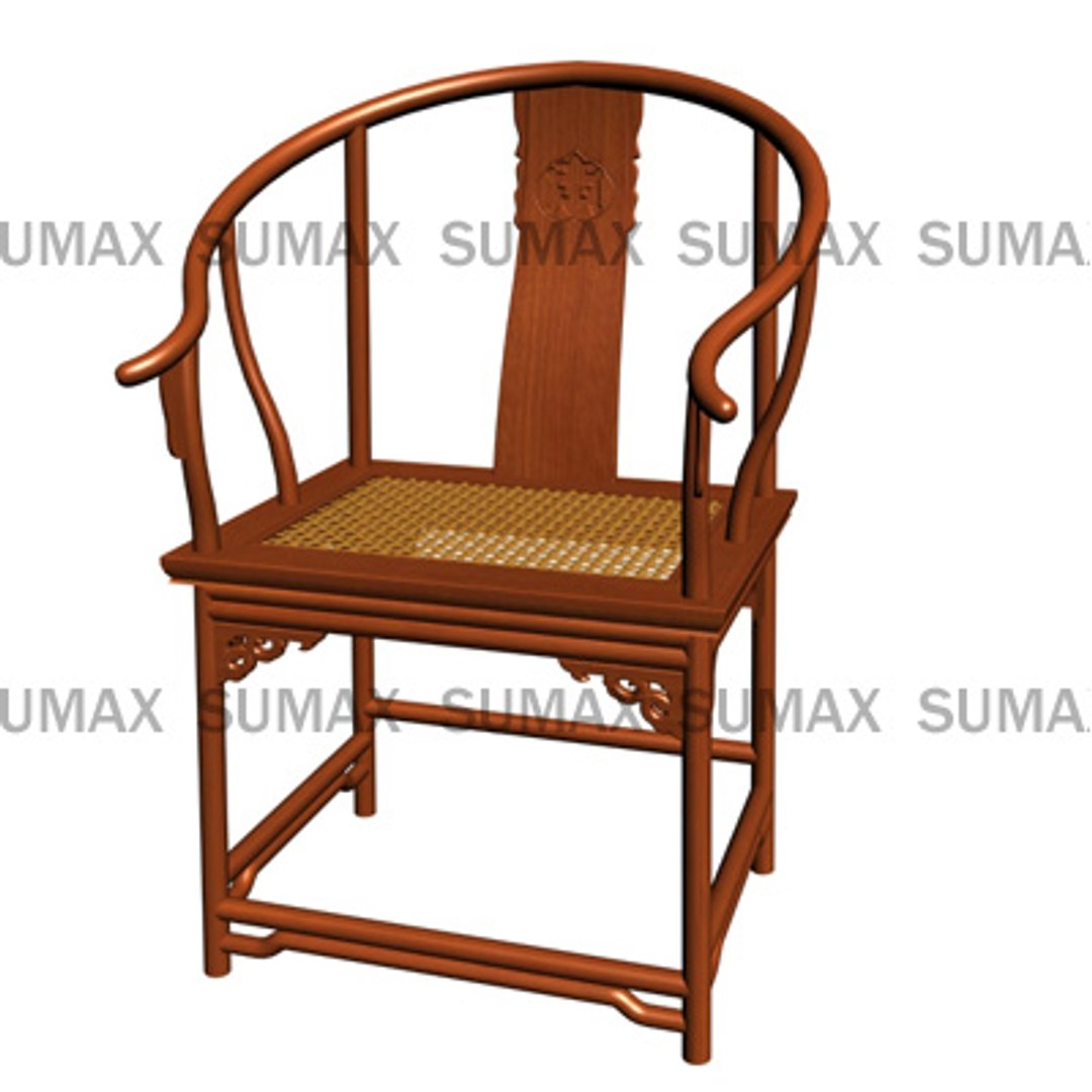 Ming Dynasty Armchair Wood Chair 3d Model