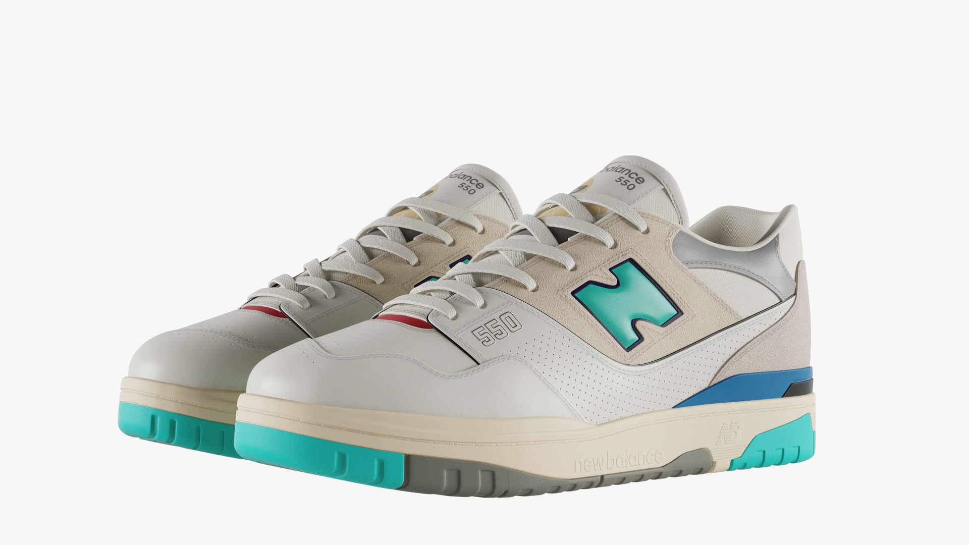 New Balance 550 Multicolor 03 3D Model - TurboSquid 1980518