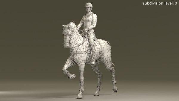 modelo 3d Cuartel general animado femenino ecuestre - TurboSquid 1939961