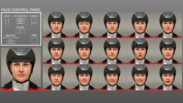 modelo 3d Cuartel general animado femenino ecuestre - TurboSquid 1939961