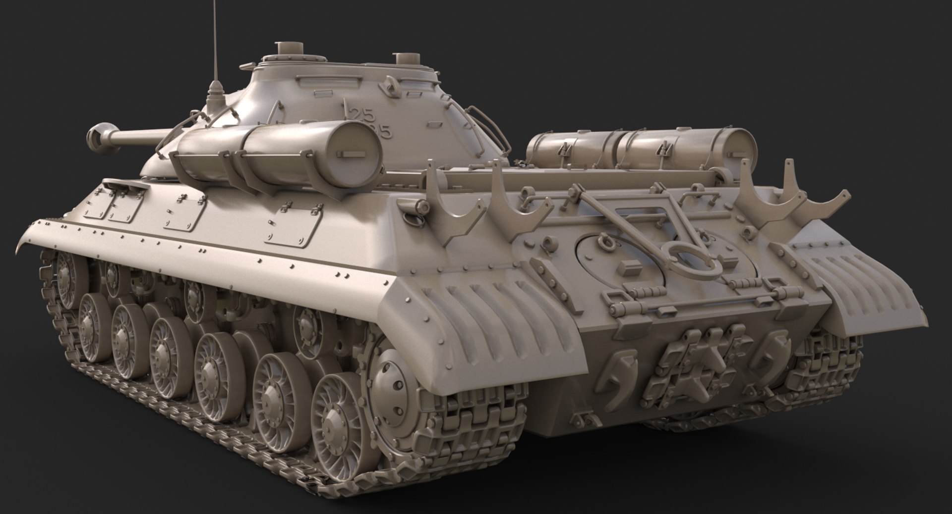 Tank 3m soviet 3D model - TurboSquid 1273608