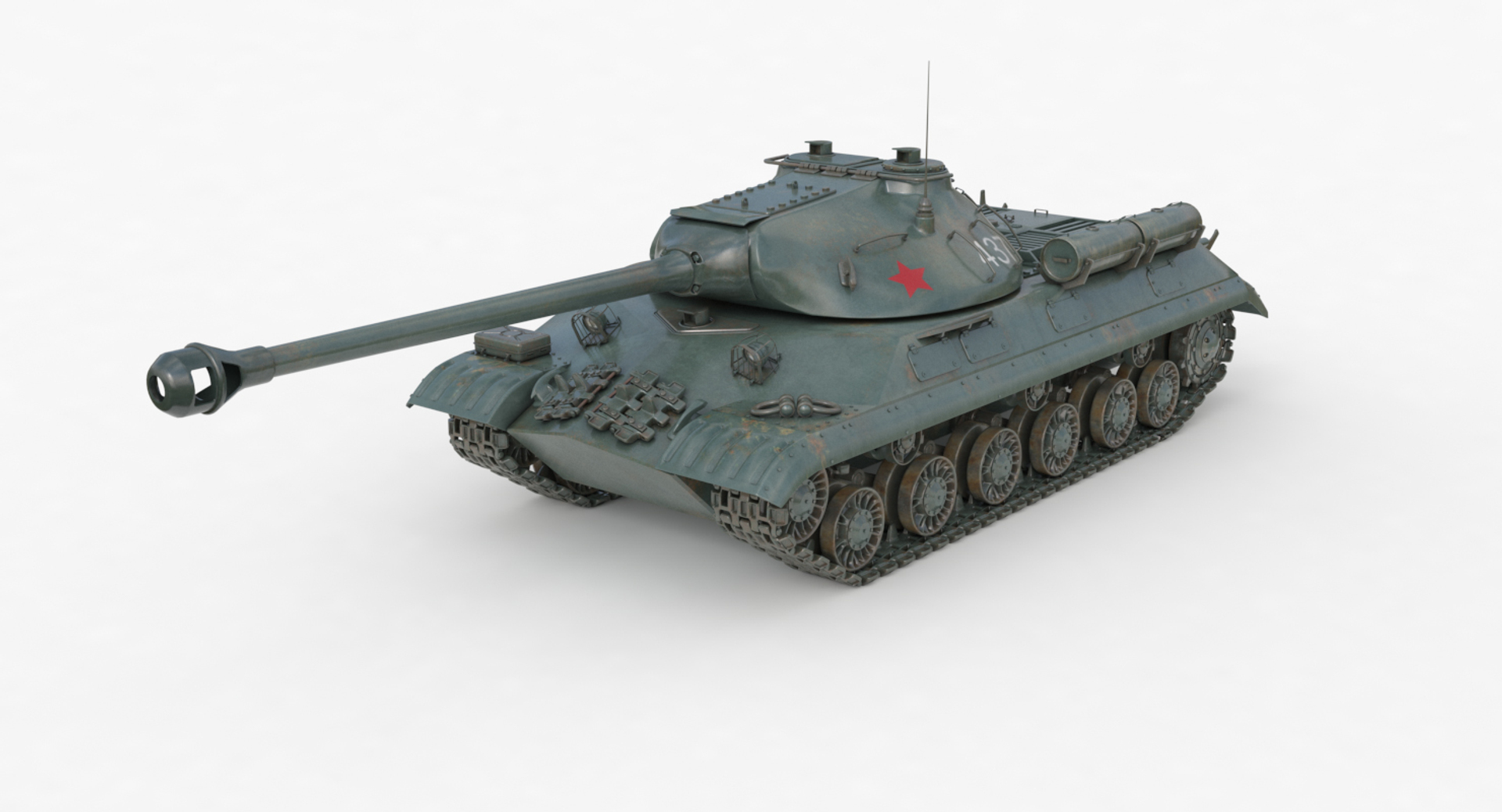 Tank 3m Soviet 3D Model - TurboSquid 1273608