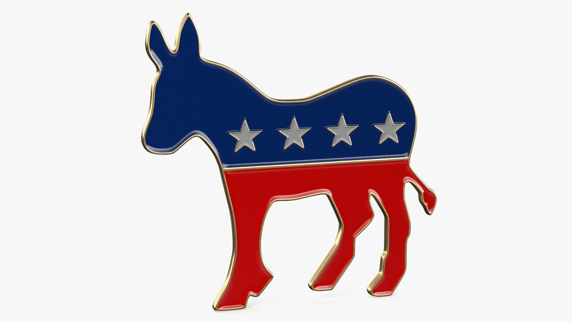 Democratic Party Donkey Symbol 3D - TurboSquid 2318933