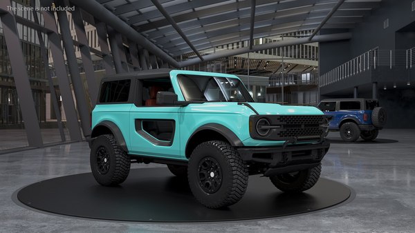 3D Two Door 4X4 SUV Rigged model - TurboSquid 1756401