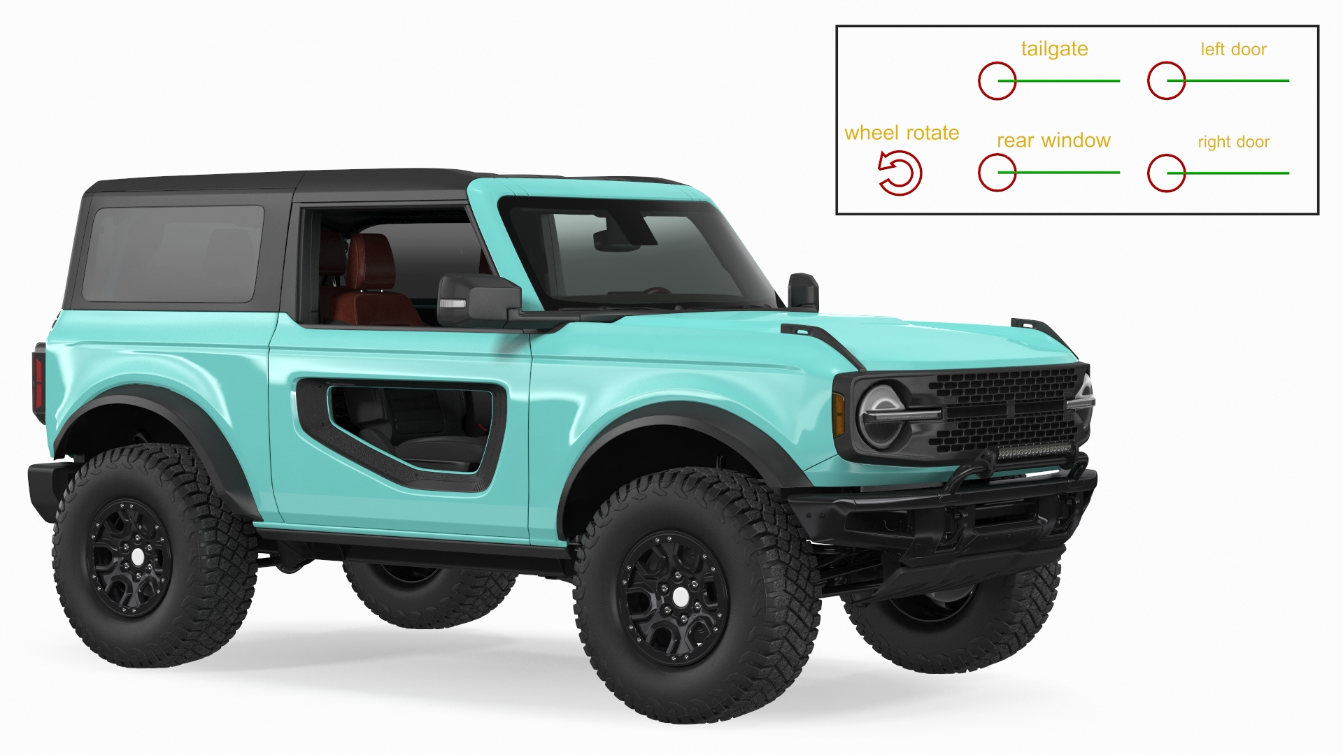 3D Two Door 4X4 SUV Rigged model - TurboSquid 1756401