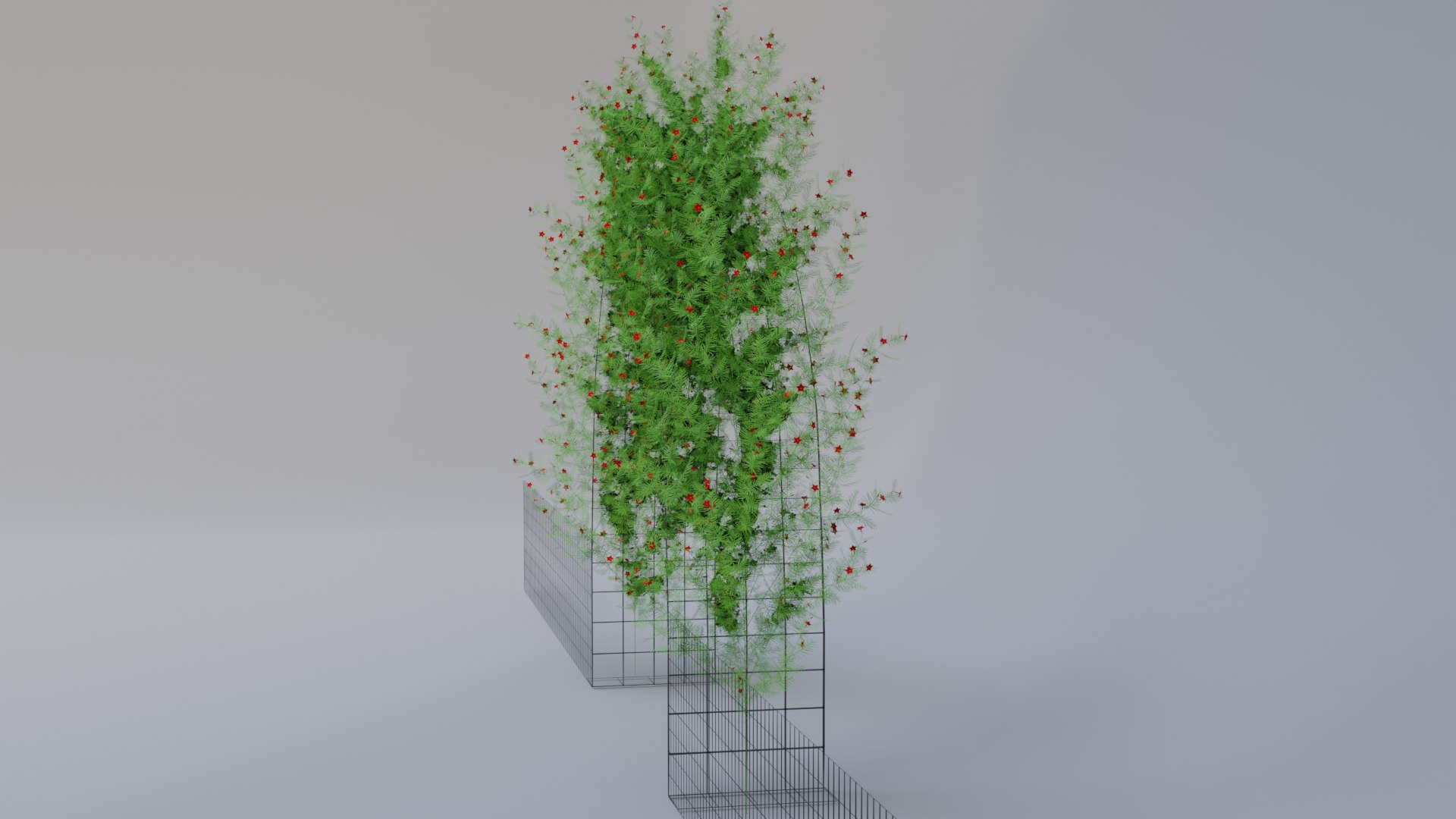 3D 3d Gate With Flower 02 Model - TurboSquid 2081982