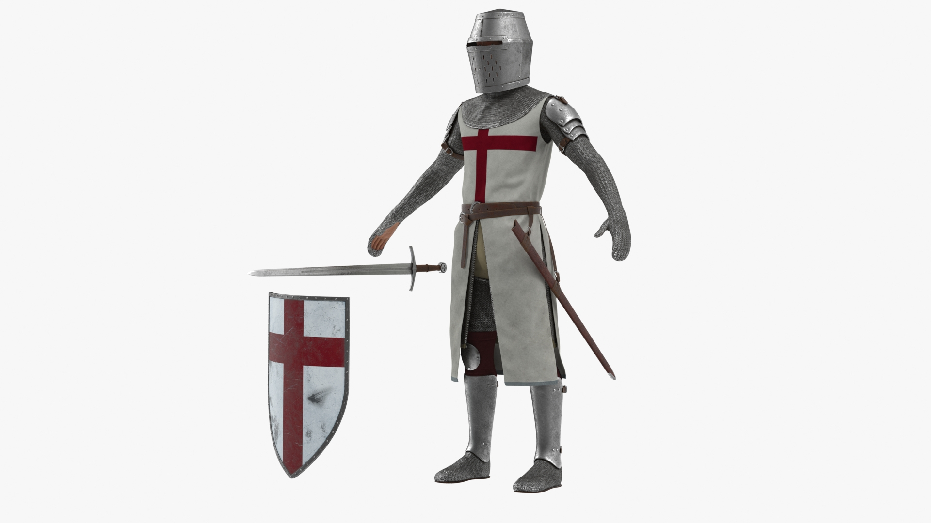 3D Knight Templar Set Rigged For Cinema 4D - TurboSquid 2111074