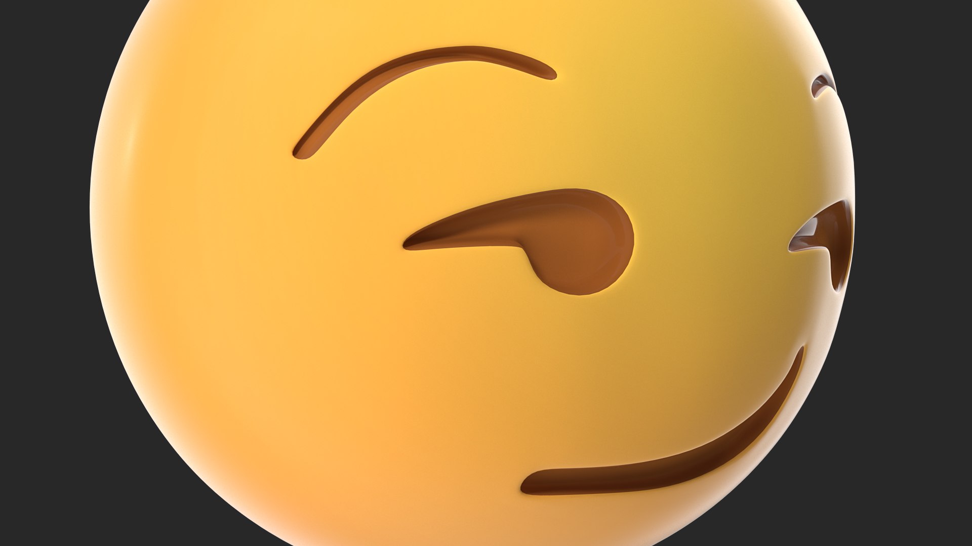3D Model Smirk Emoji - TurboSquid 1533760