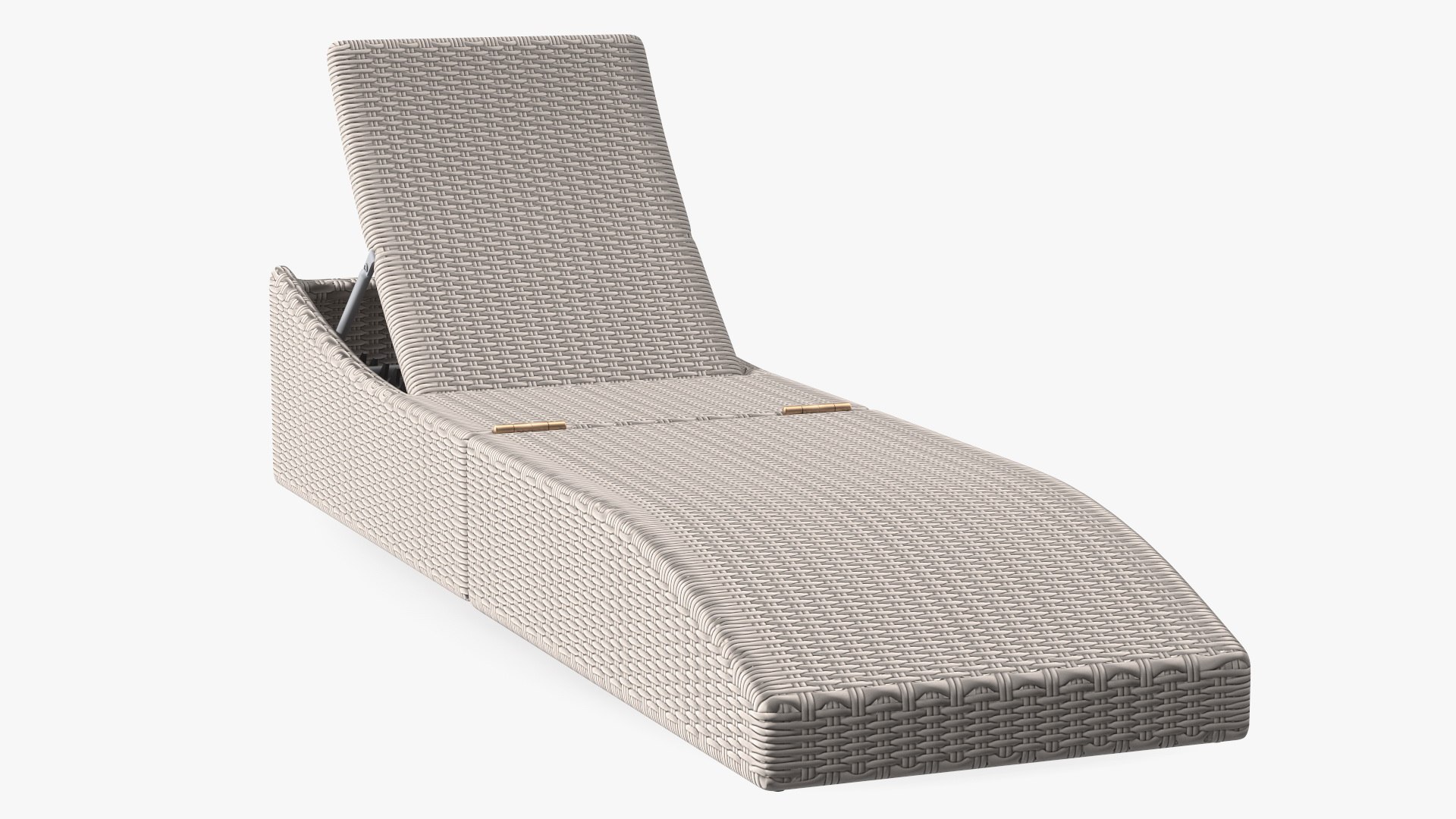 Folding Pool Lounge Chair Grey Beige Rigged For Cinema 4D Model ...