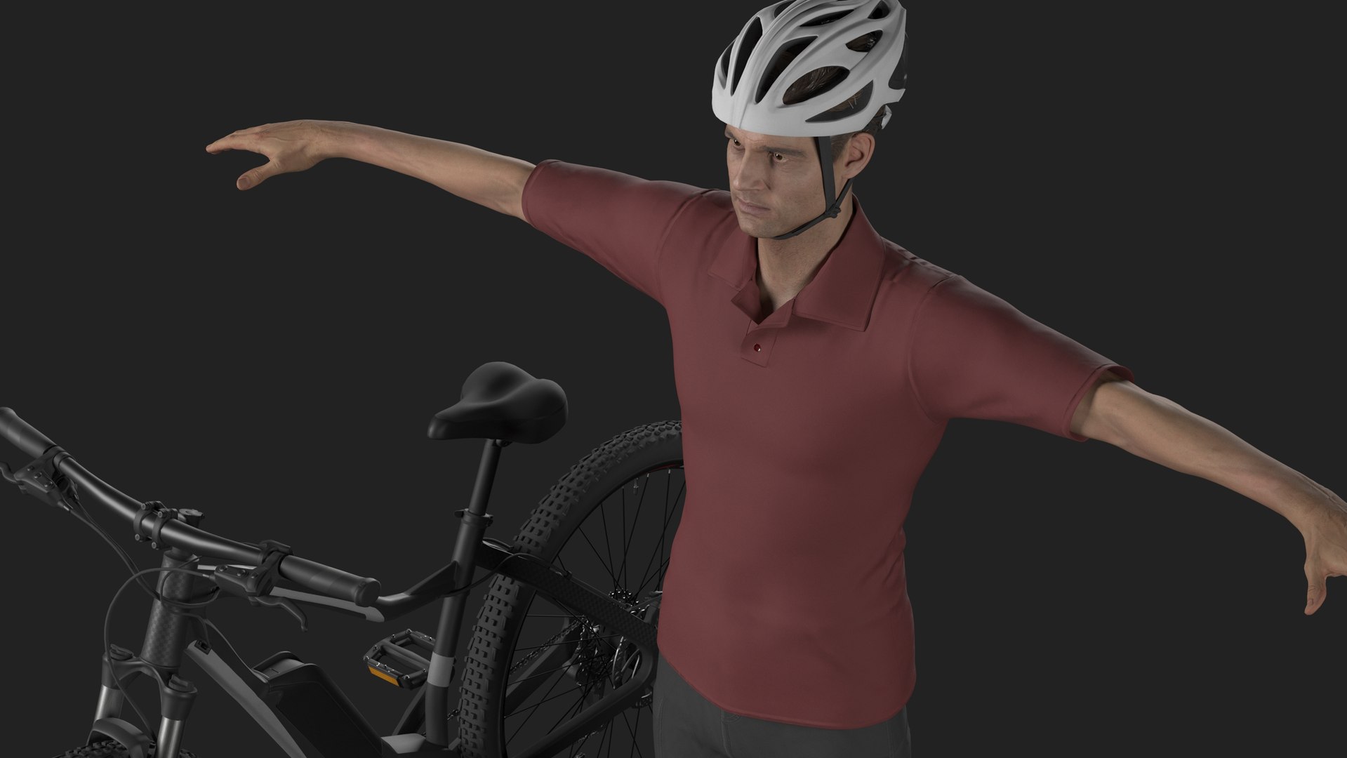 Man Bike Rider 3D Model - TurboSquid 2335885