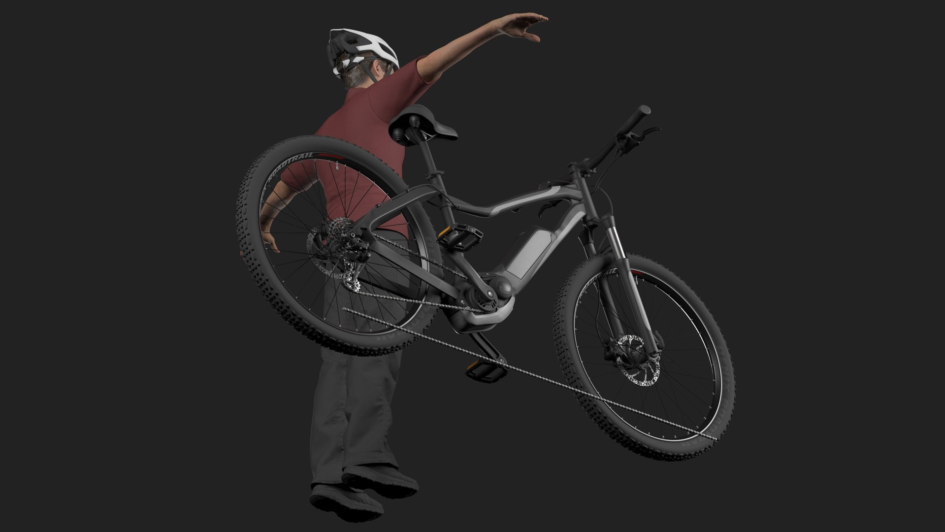 Man Bike Rider 3D Model - TurboSquid 2335885