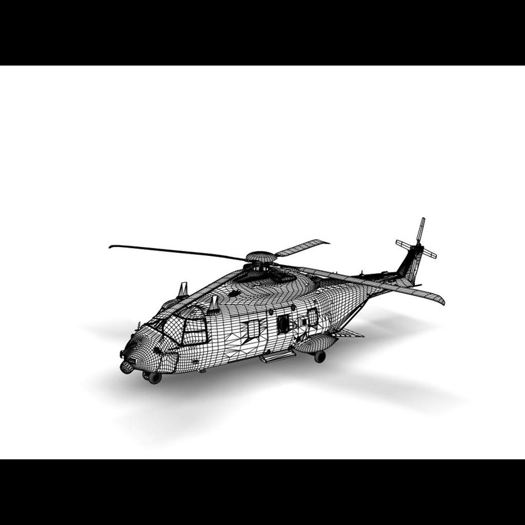 Nhi Nh-90 Helicopter Nh90 3d Model