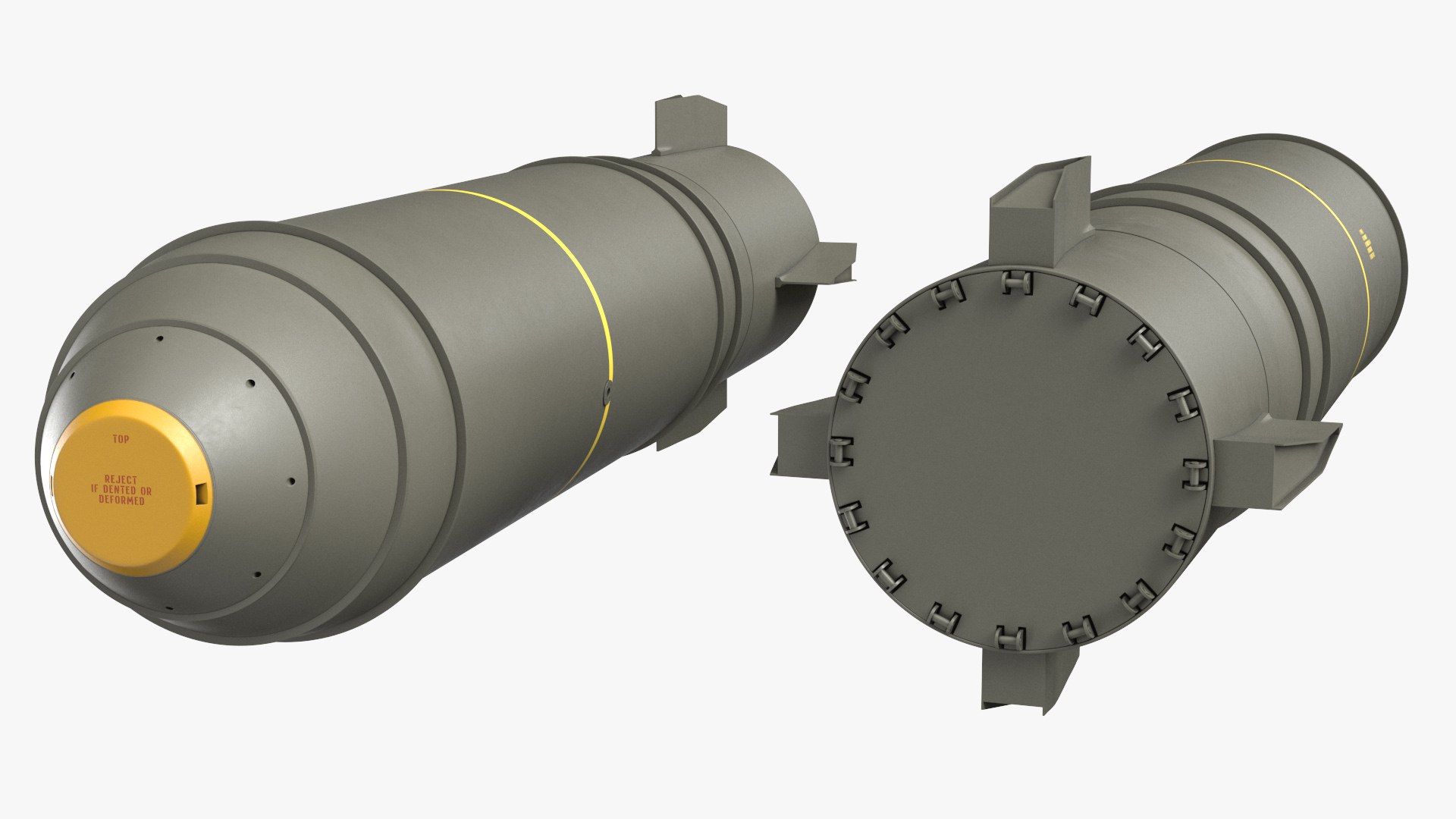 Military Thermonuclear Bomb MK-17 3D Model - TurboSquid 2278917