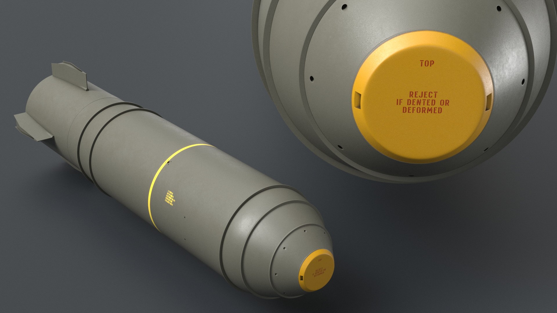Military Thermonuclear Bomb MK-17 3D Model - TurboSquid 2278917