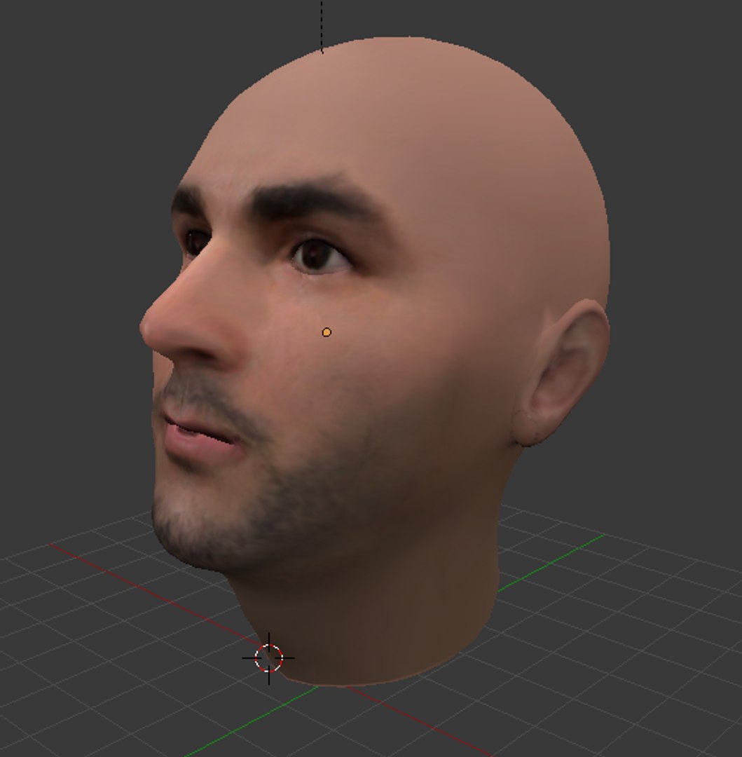 Karim Benzema Face 3d Model