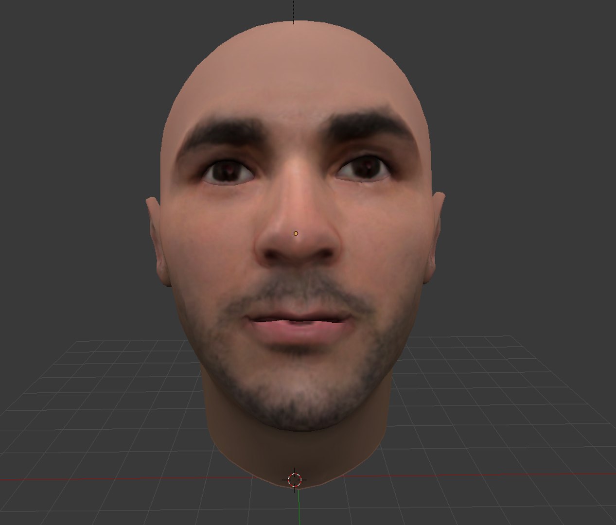 Karim Benzema Face 3d Model