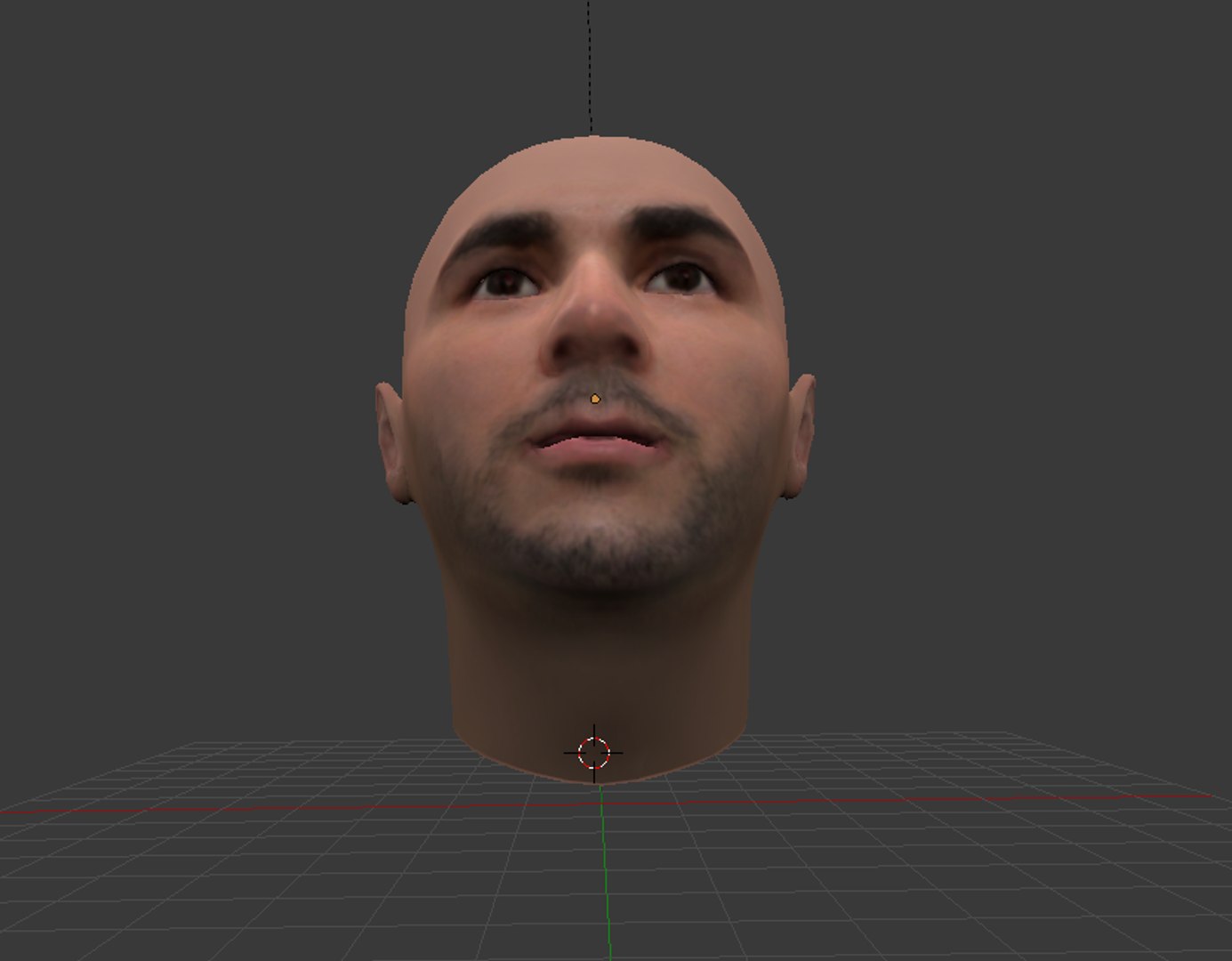 Karim Benzema Face 3d Model