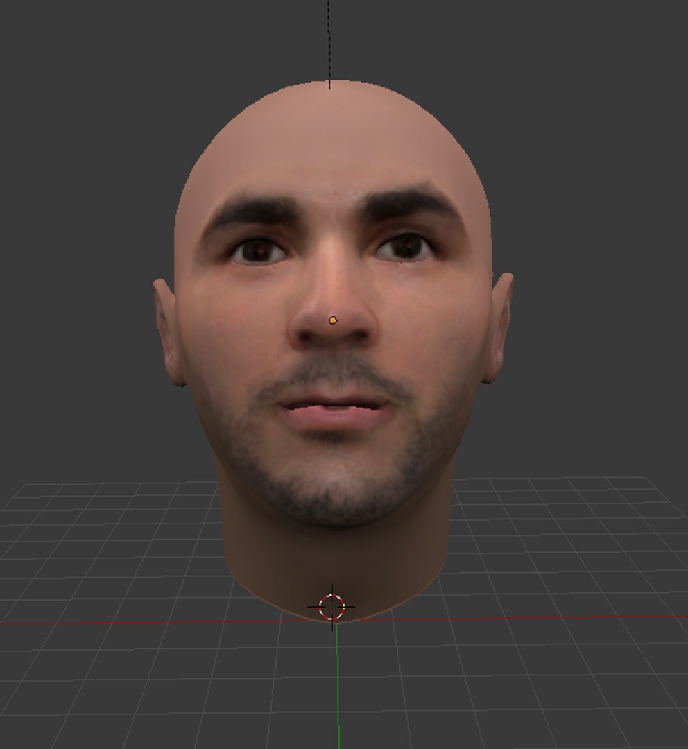Karim Benzema Face 3d Model