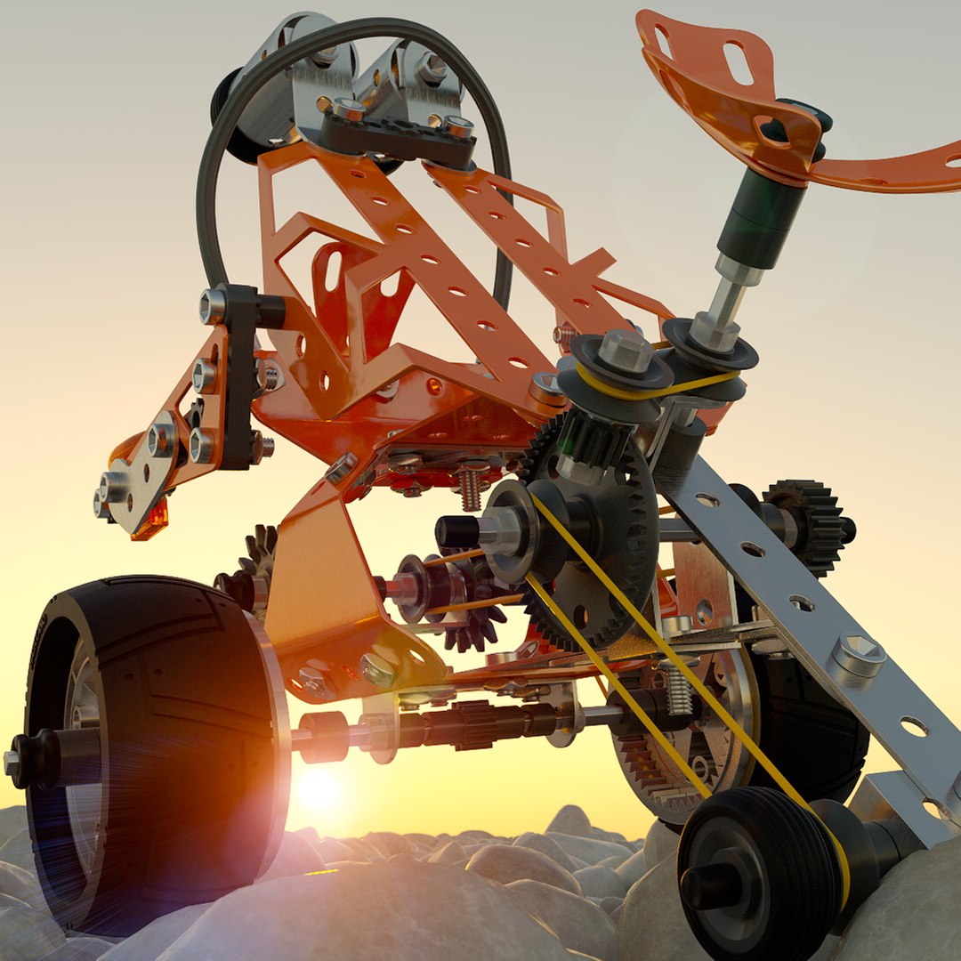 Meccano Robot Toy 3d Model