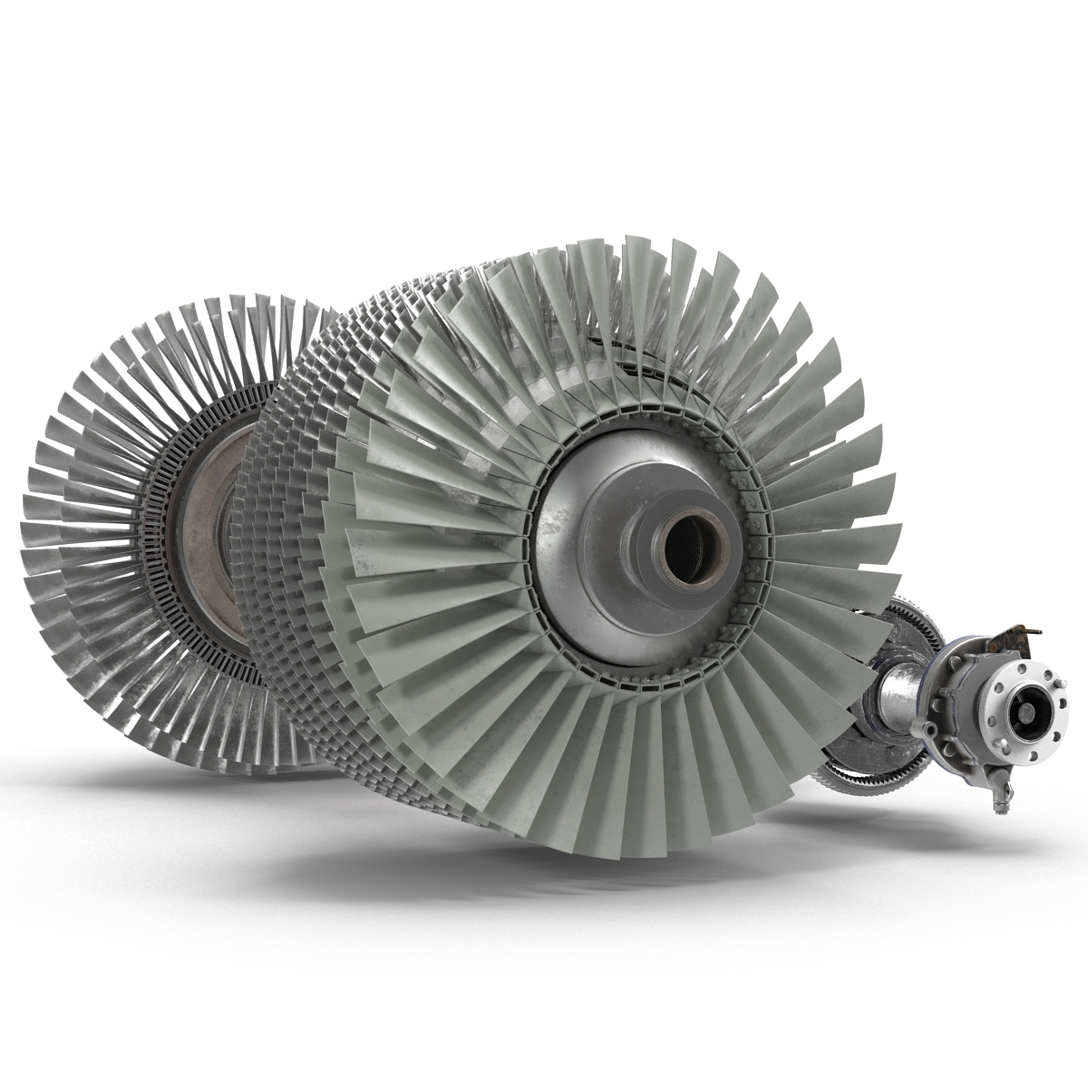 3d model turbines gas