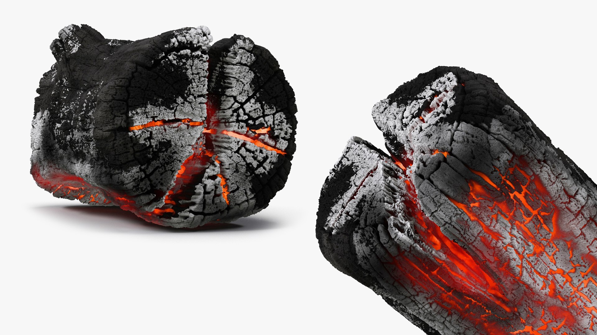 3D Fireplace Logs With Tong Tool Collection - TurboSquid 1834162