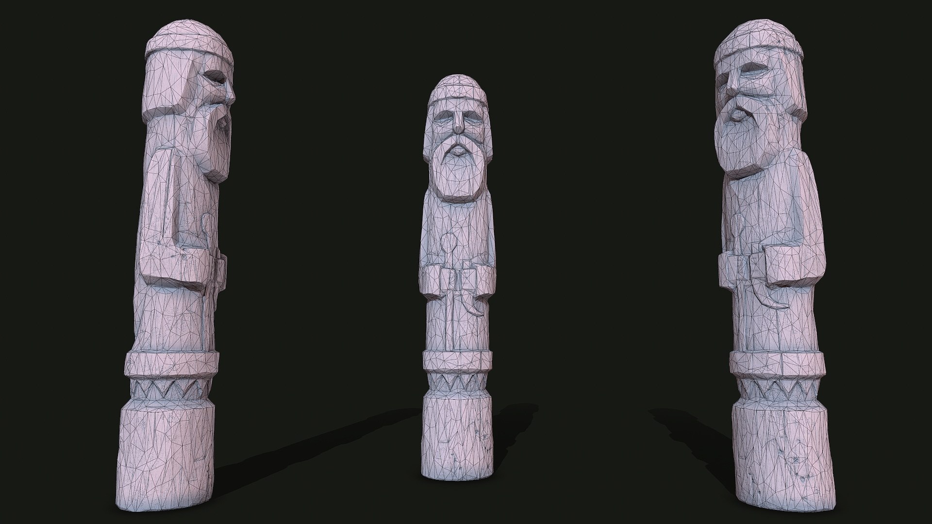 3D Wood Totems Pagan Deities - TurboSquid 2135497