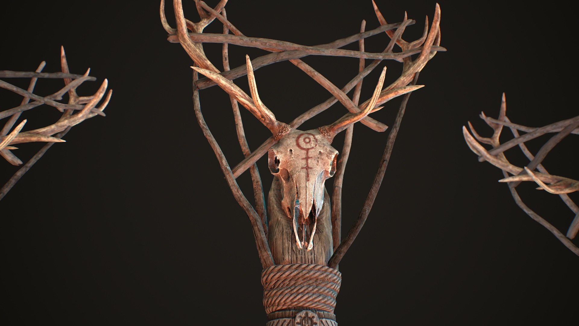 3D Wood Totems Pagan Deities - TurboSquid 2135497