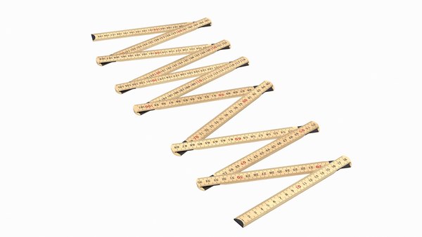 Folding ruler metric measurements 3D - TurboSquid 1594445