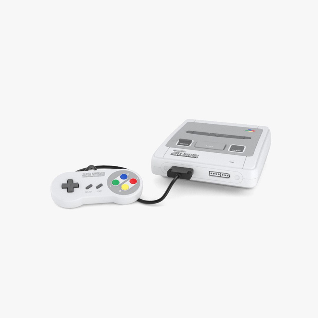 modelo 3d Nintendo PAL SNES - TurboSquid 1940040