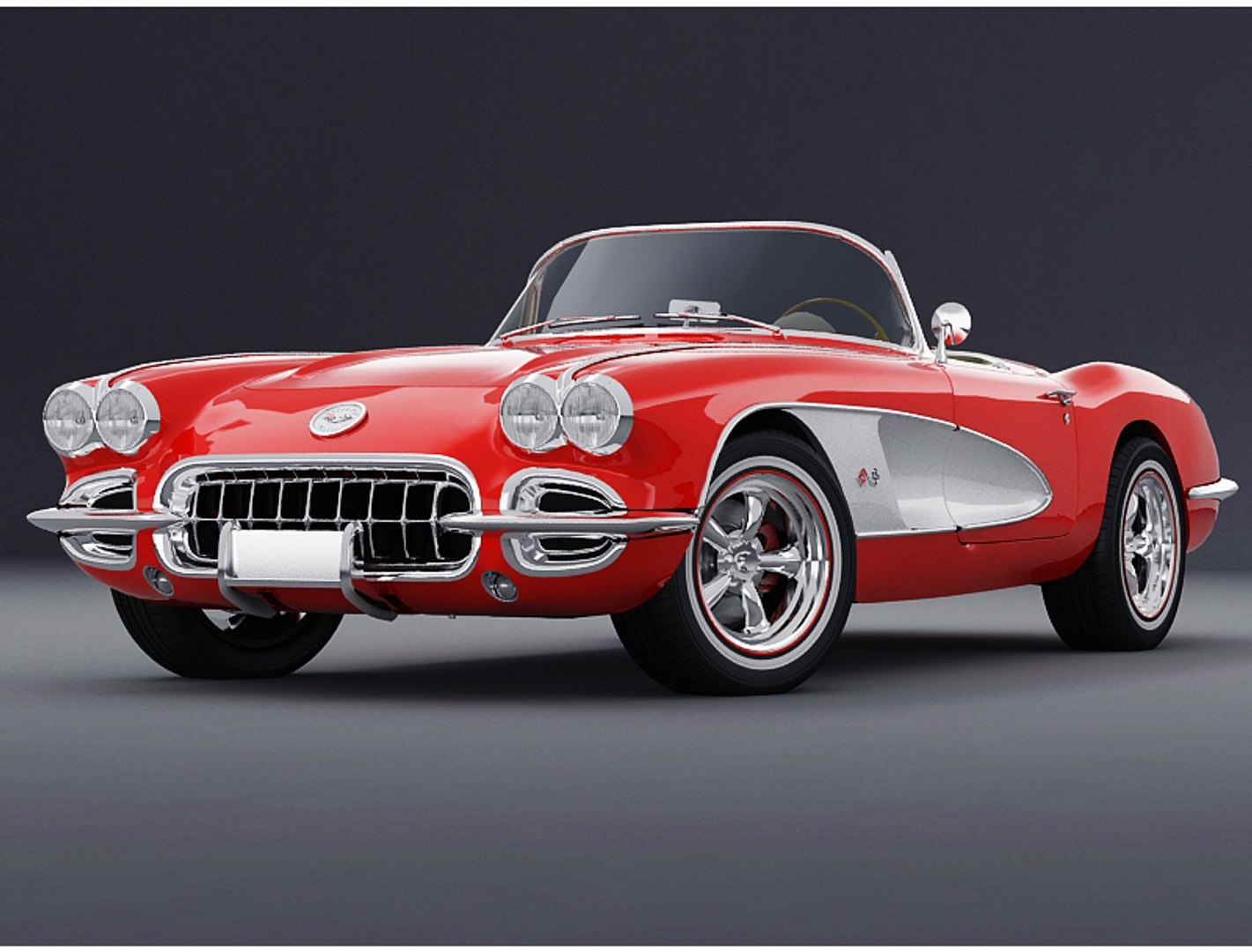 Chevrolet Corvette C1 3d Model