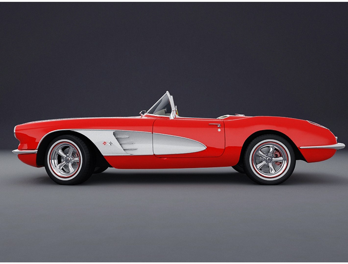Chevrolet Corvette C1 3d Model