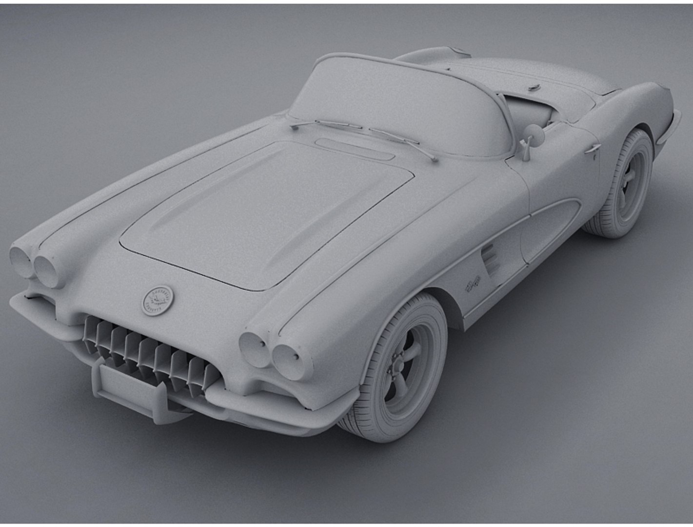 Chevrolet Corvette C1 3d Model