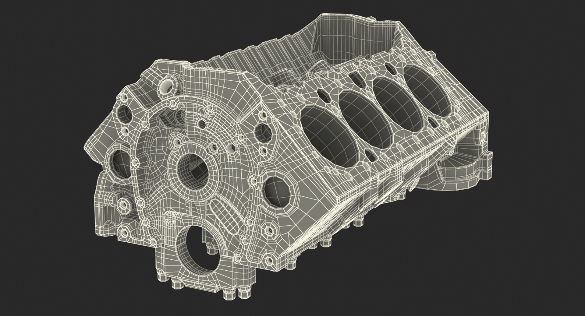 3D Engine Block - TurboSquid 1327431