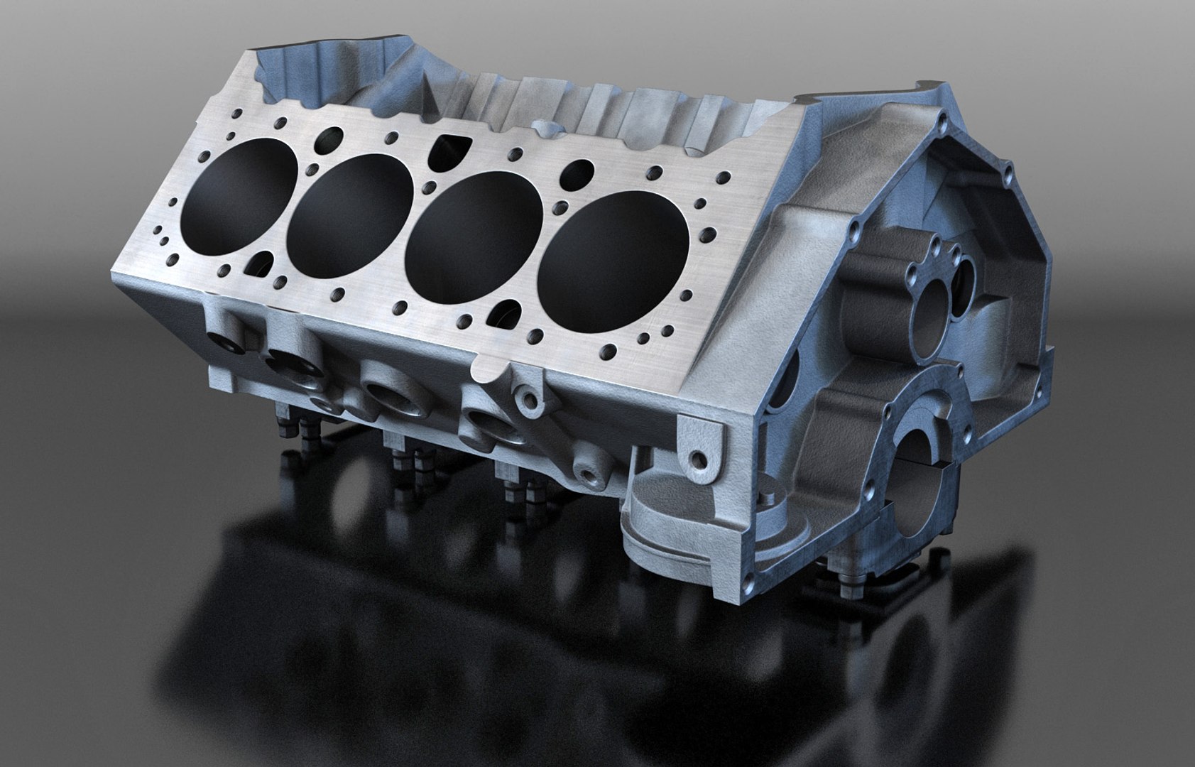 3D Engine Block - TurboSquid 1327431