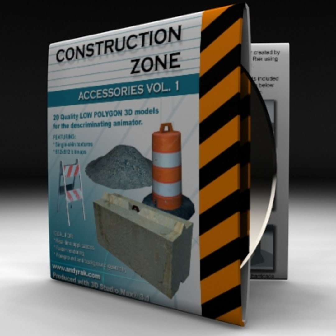 3d 1 Construction Zone Model