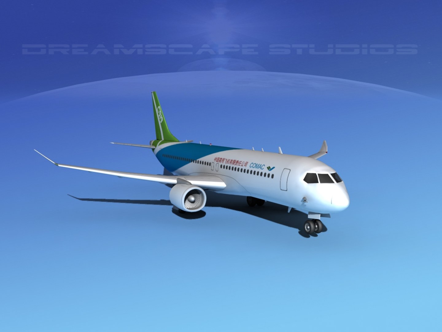 3d Comac C919 Airliners Model