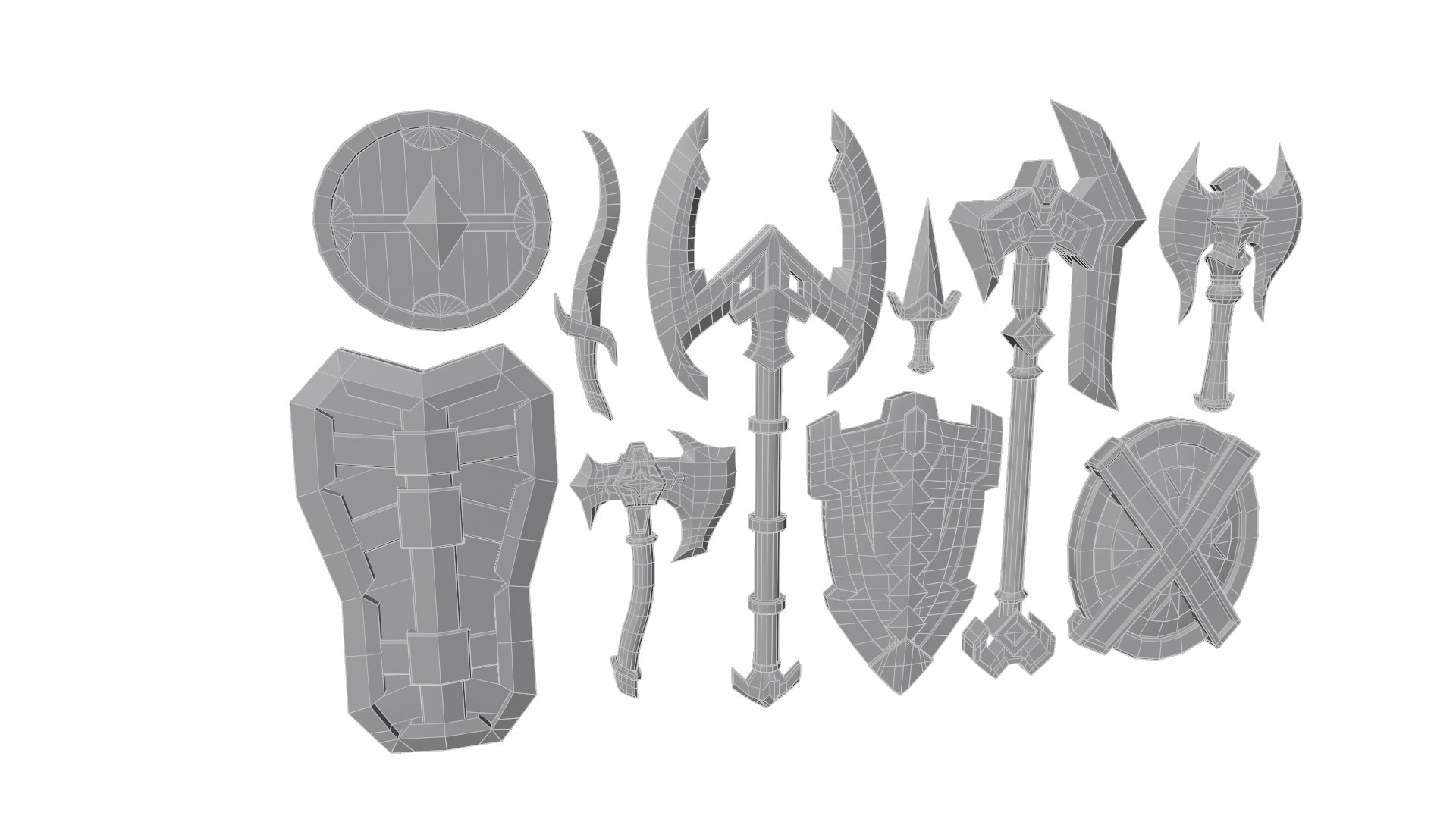 3D Semi Stylized Fantasy Weapon Pack 1 - TurboSquid 2144044
