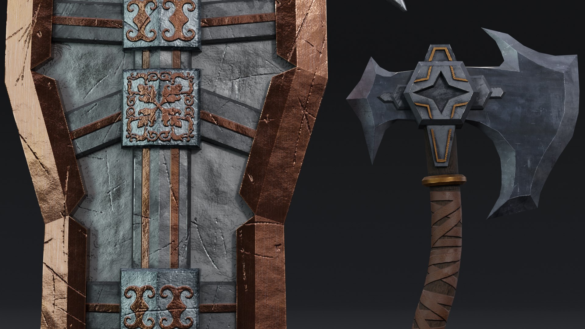 3D Semi Stylized Fantasy Weapon Pack 1 - TurboSquid 2144044